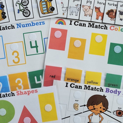 Printable DIY Toddler Busy Binder quiet Book of Learning and | Etsy