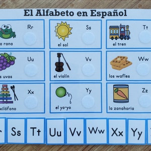 Spanish Alphabet Initial Sound Matching Bundle - Etsy
