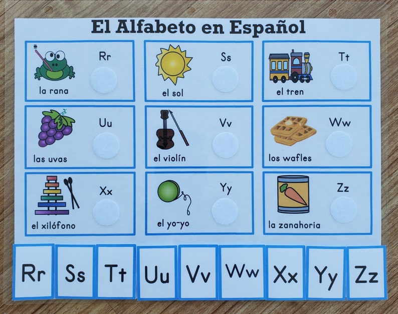 Spanish Alphabet Initial Sound Matching Bundle | Etsy
