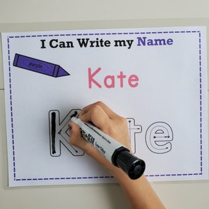 Preschool Pre-k Kindergarten Letter and Name Tracing Bundle - Etsy