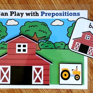 Preposition Play and Learn Bundle - Etsy