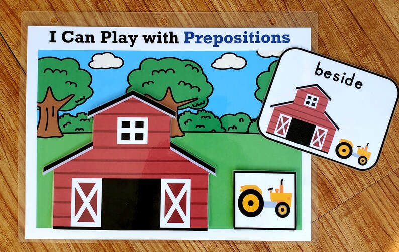 Preposition Play and Learn Bundle - Etsy
