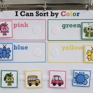 Preschool Learning Binder Rainbows & Butterflies, Educational Busy Book ...