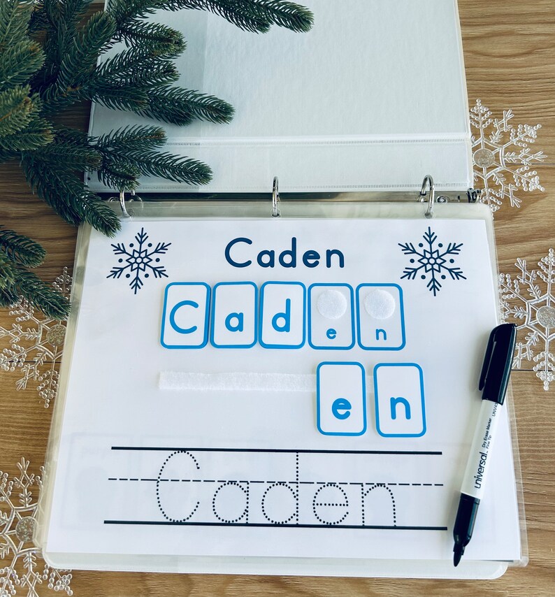 Preschool Learning Binder Ages 3-5 Winter Theme - Etsy