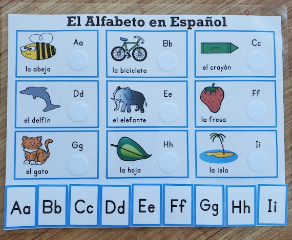 Spanish Alphabet Charts El Alfabeto Spanish Alphabet