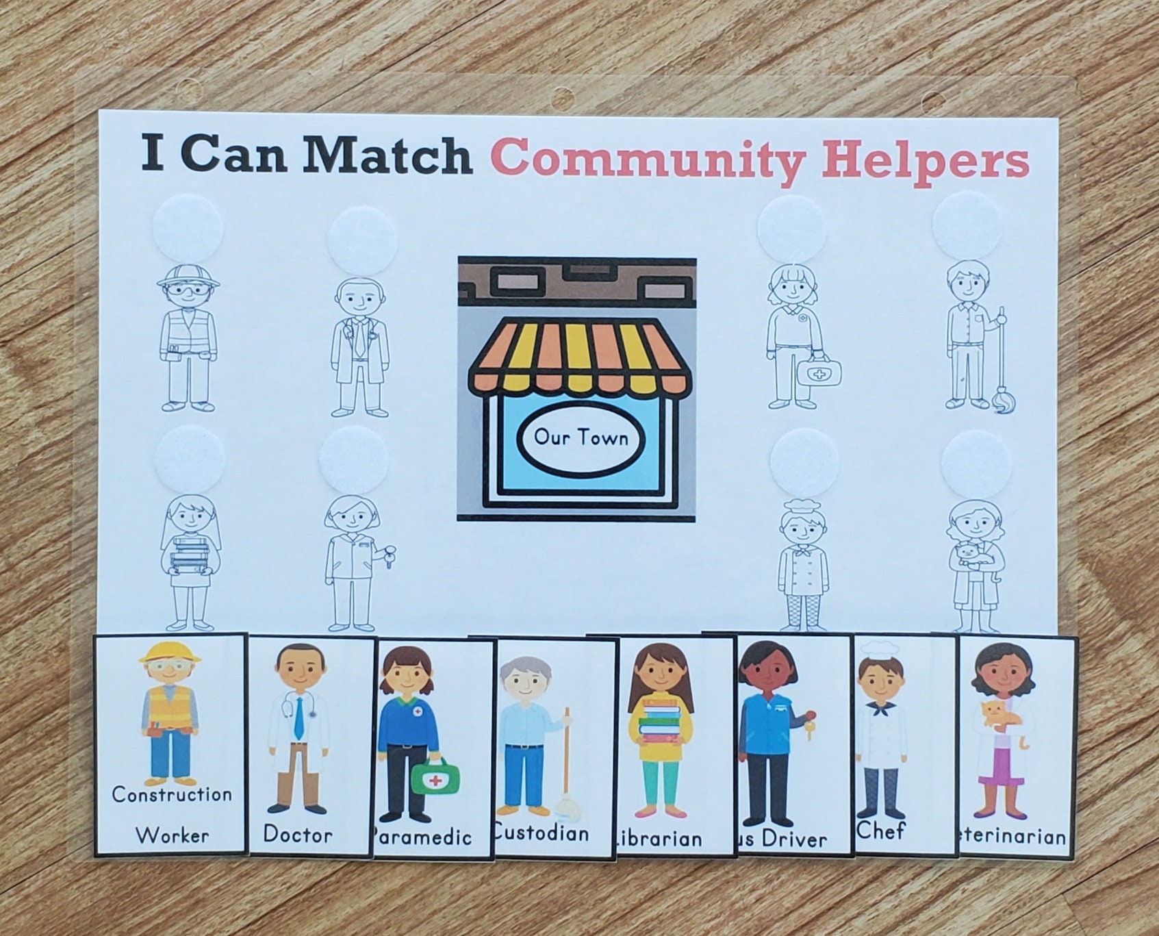 Community Helpers Matching Bundle 2 Pages - Etsy