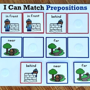 Preposition Play and Learn Bundle - Etsy
