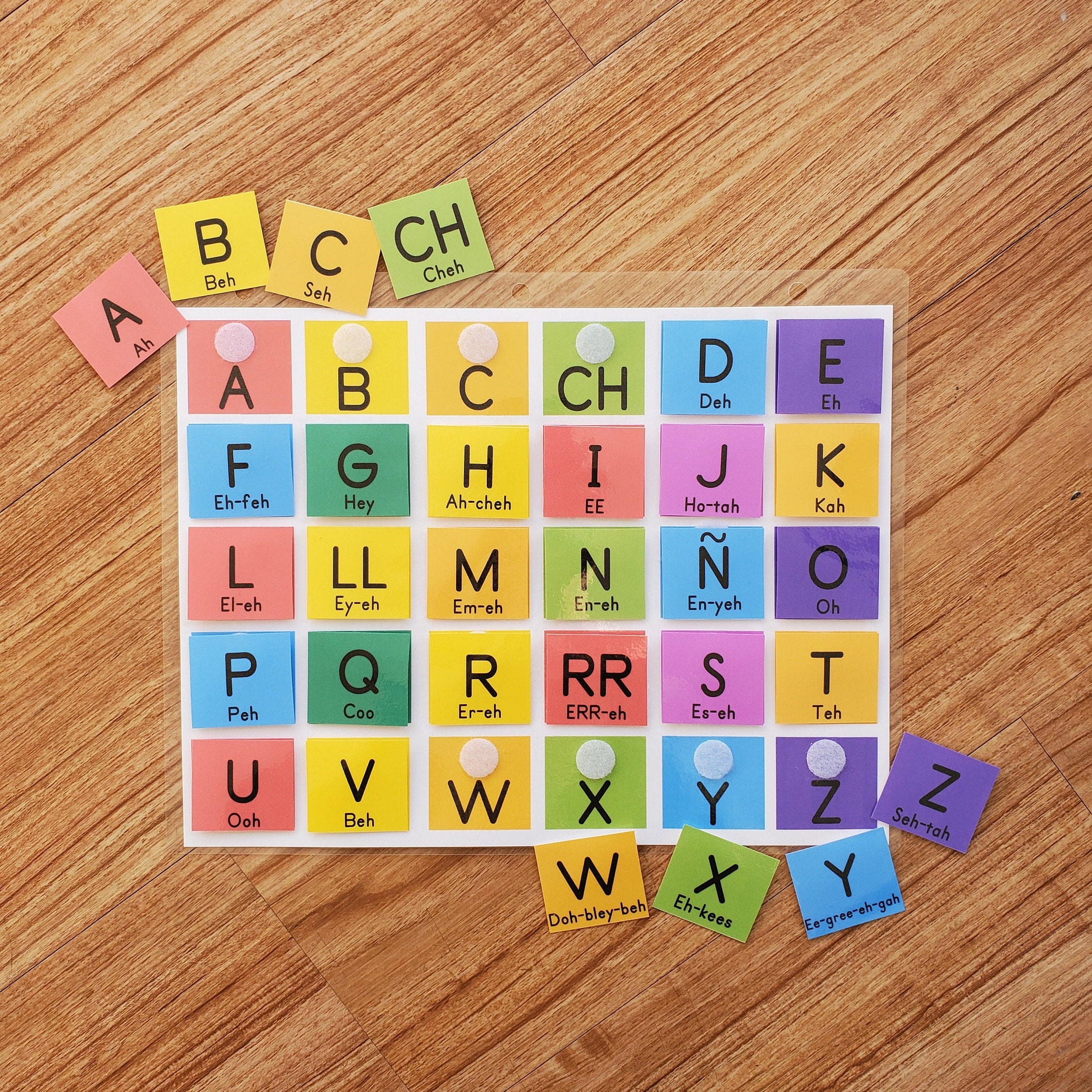 Spanish Alphabet Matching Page - Etsy