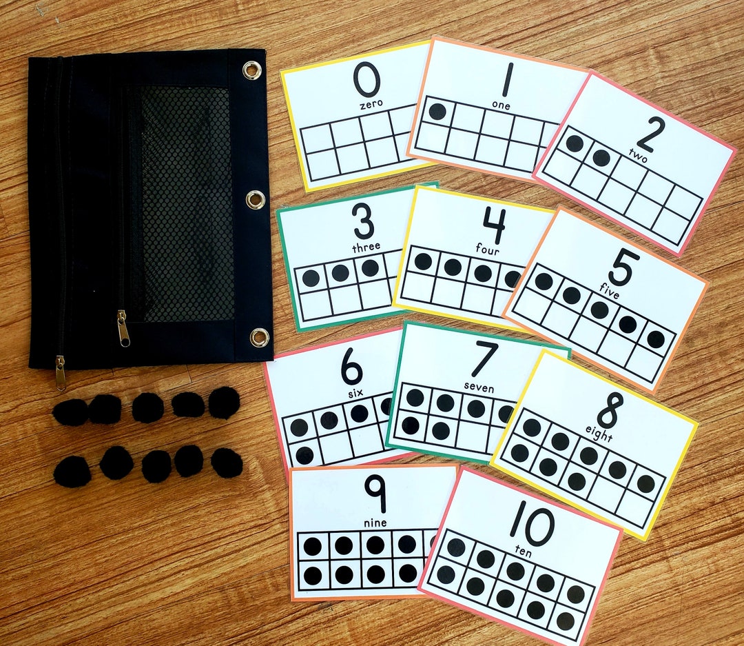 10 Frame Counting Cards 0-10 - Etsy