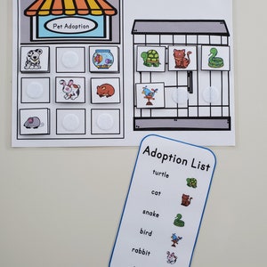 Preschool Pre- Kindergarten Matching Game Bundle: Pretend Play Shopping ...