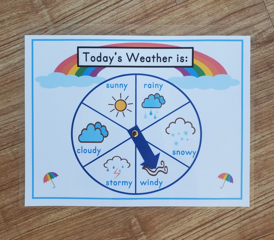 Weather Wheel Weather Chart - Etsy
