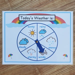 Weather Wheel Weather Chart - Etsy