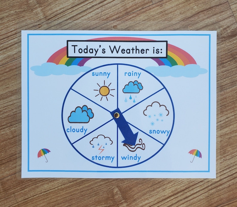 Weather Wheel Weather Chart - Etsy