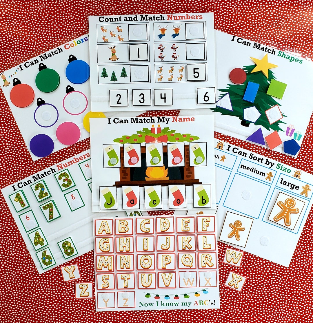 Christmas Themed Learning Bundle Preschool Pre-kindergarten - Etsy