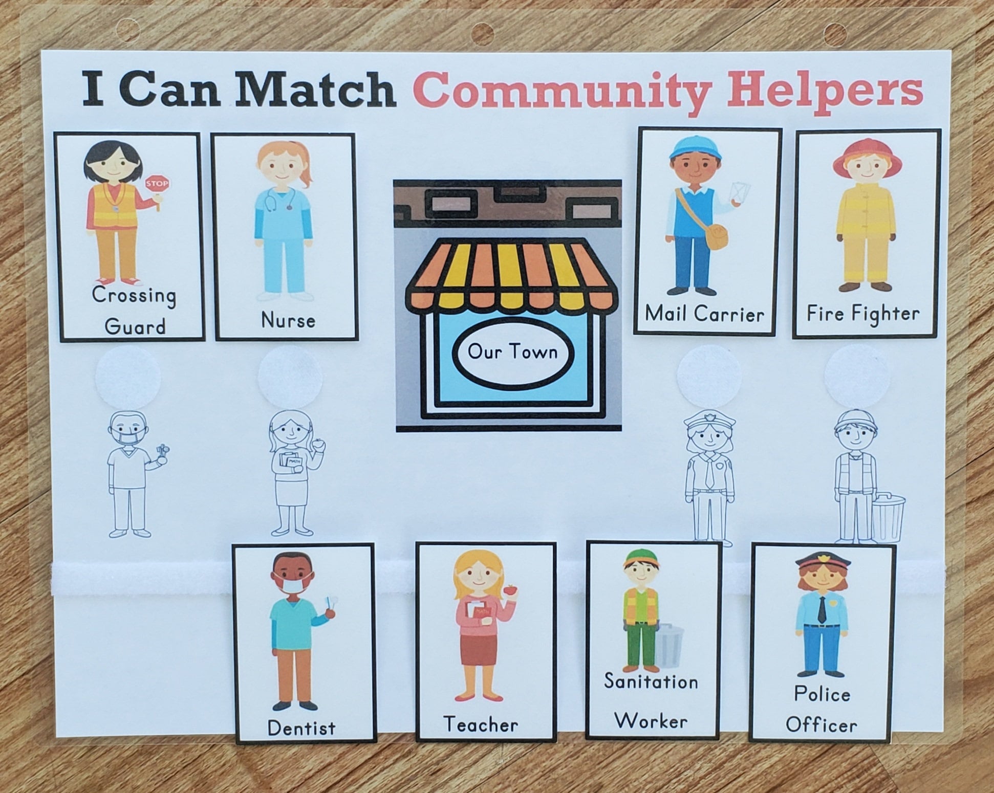 Community Helpers Matching Bundle 2 Pages | Etsy