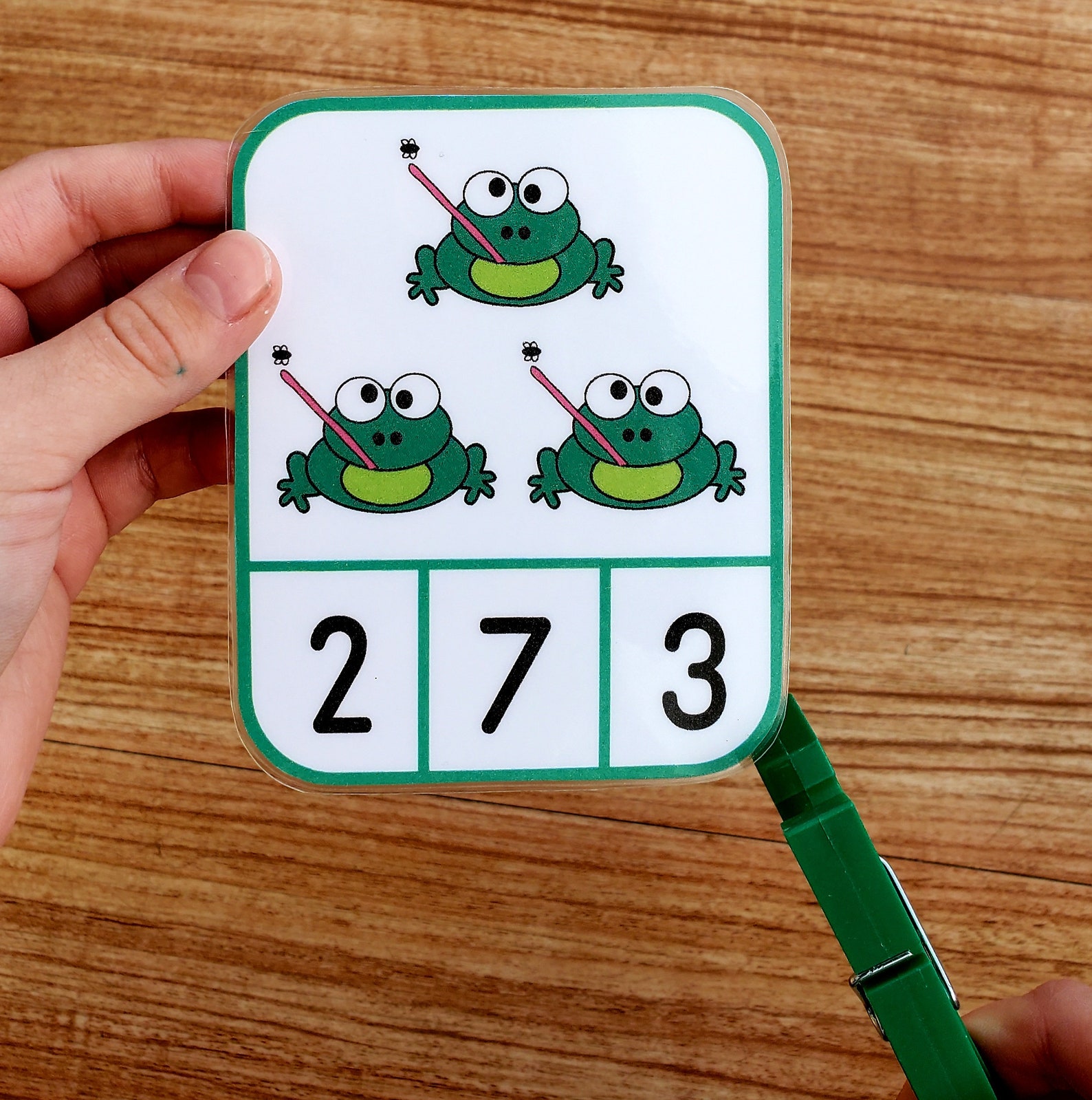 Colorful Counting Clip Cards - Etsy