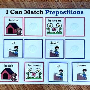 Preposition Play and Learn Bundle - Etsy