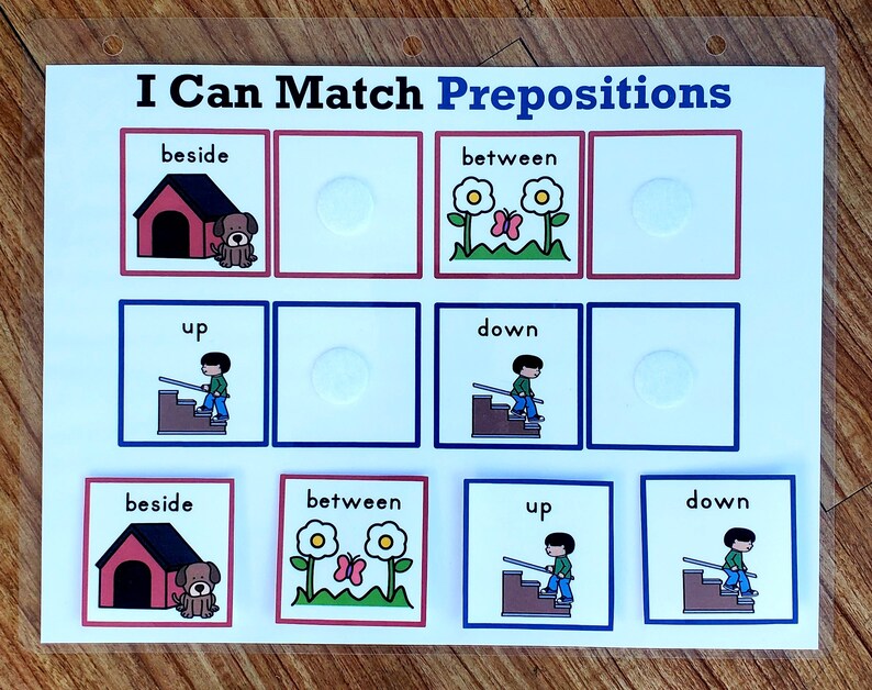 Preposition Play and Learn Bundle - Etsy