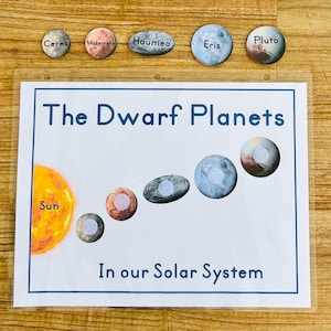 Solar System Learning Bundle: Matching Planets and Dwarf Planets - Etsy
