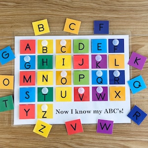 Uppercase Alphabet Letter Match - Etsy