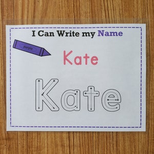 Preschool Pre-k Kindergarten Letter and Name Tracing Bundle - Etsy