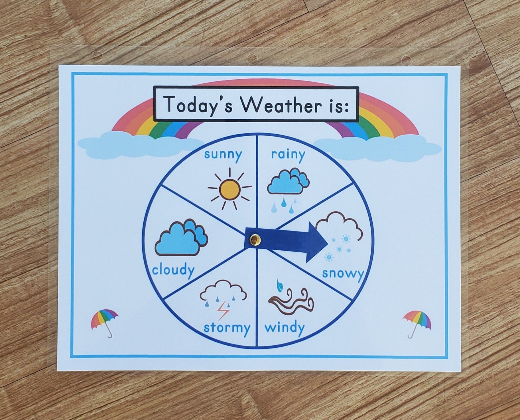 Weather Wheel Weather Chart | Etsy