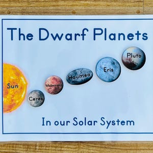 Solar System Learning Bundle: Matching Planets and Dwarf Planets - Etsy