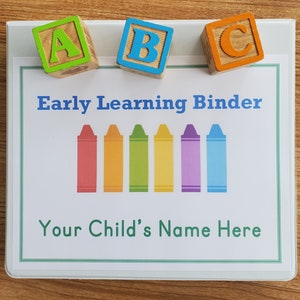 Toddler Preschool Early Learning Binder - Etsy