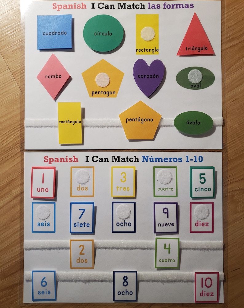 Spanish/english Learning Binder - Etsy