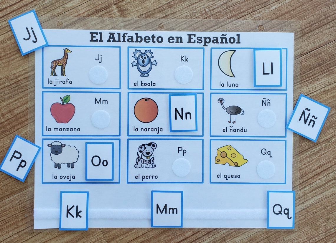 Spanish Alphabet Initial Sound Matching Bundle | Etsy