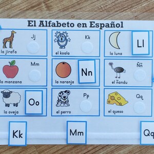 Spanish Alphabet Initial Sound Matching Bundle - Etsy