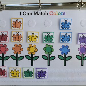 Preschool Learning Binder Rainbows & Butterflies, Educational Busy Book ...