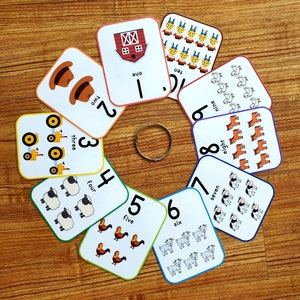 Farm Themed Counting Cards 1-10 - Etsy