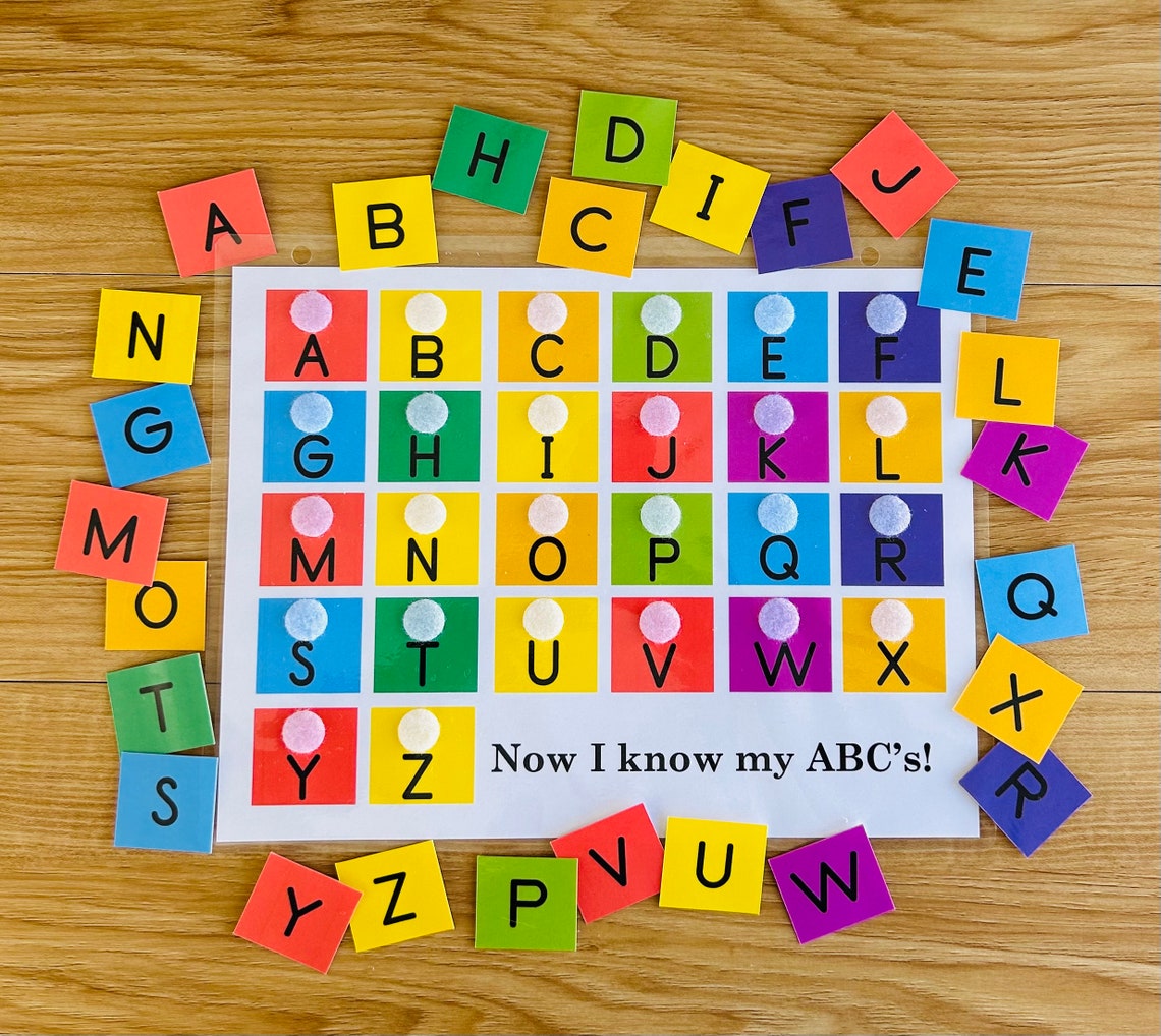 Uppercase Alphabet Letter Match - Etsy