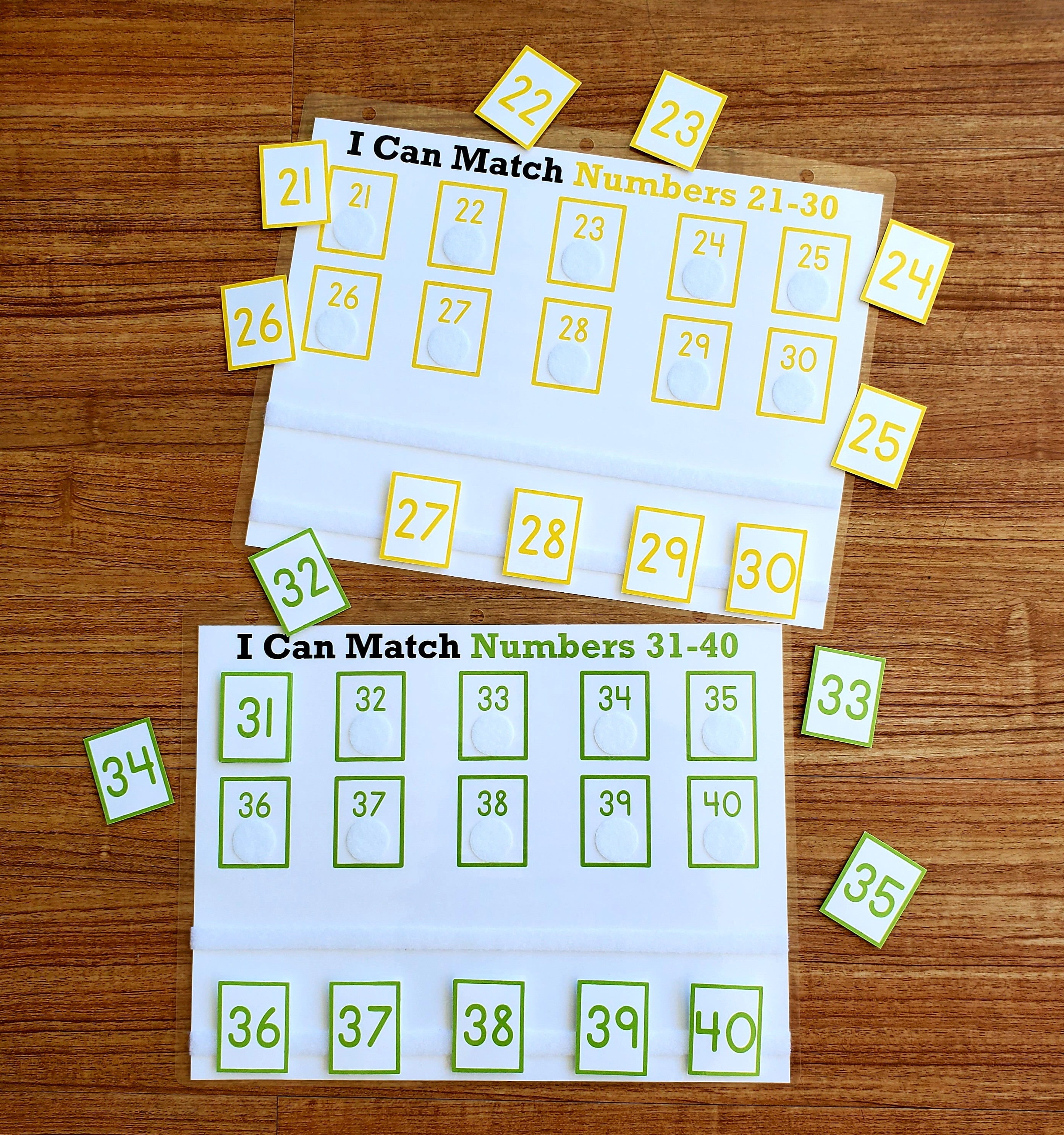 Number Practice Matching 1-100 - Etsy