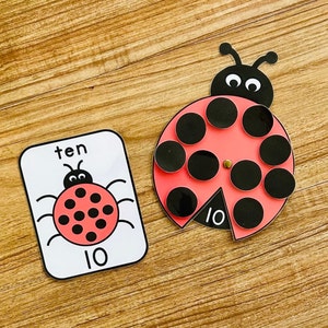Ladybug Counting Set Preschool, Pre-k, Kindergarten - Etsy