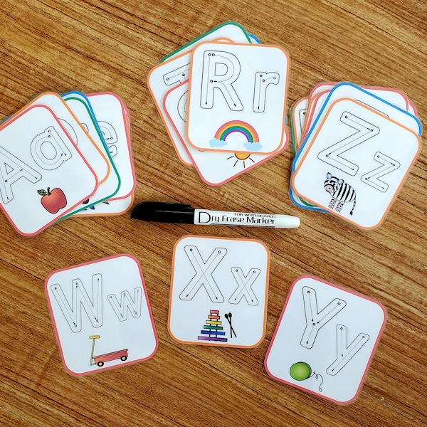 Alphabet Tracing - Etsy