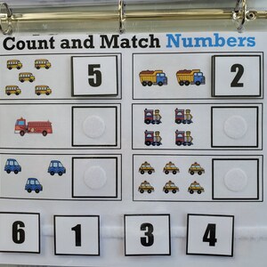 Preschool Learning Binder Transportation Theme - Etsy