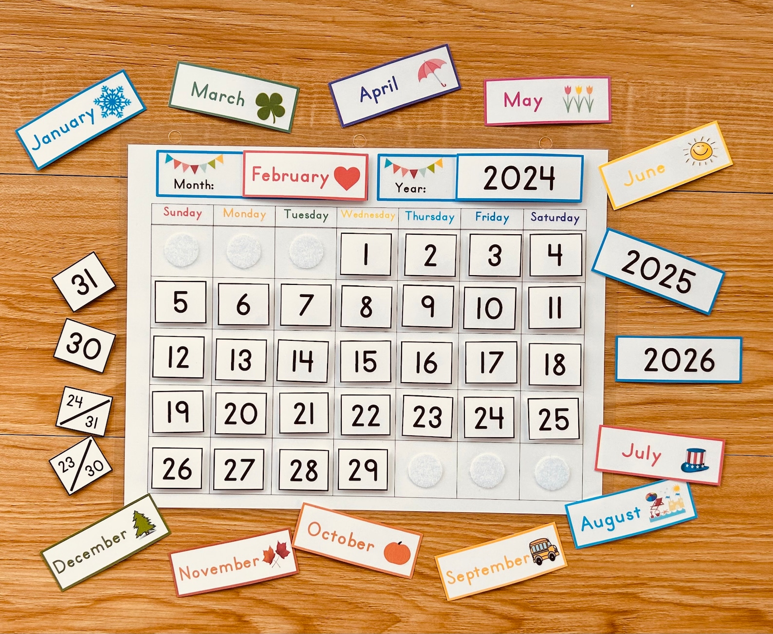 Calendar Time Learning Bundle - Etsy