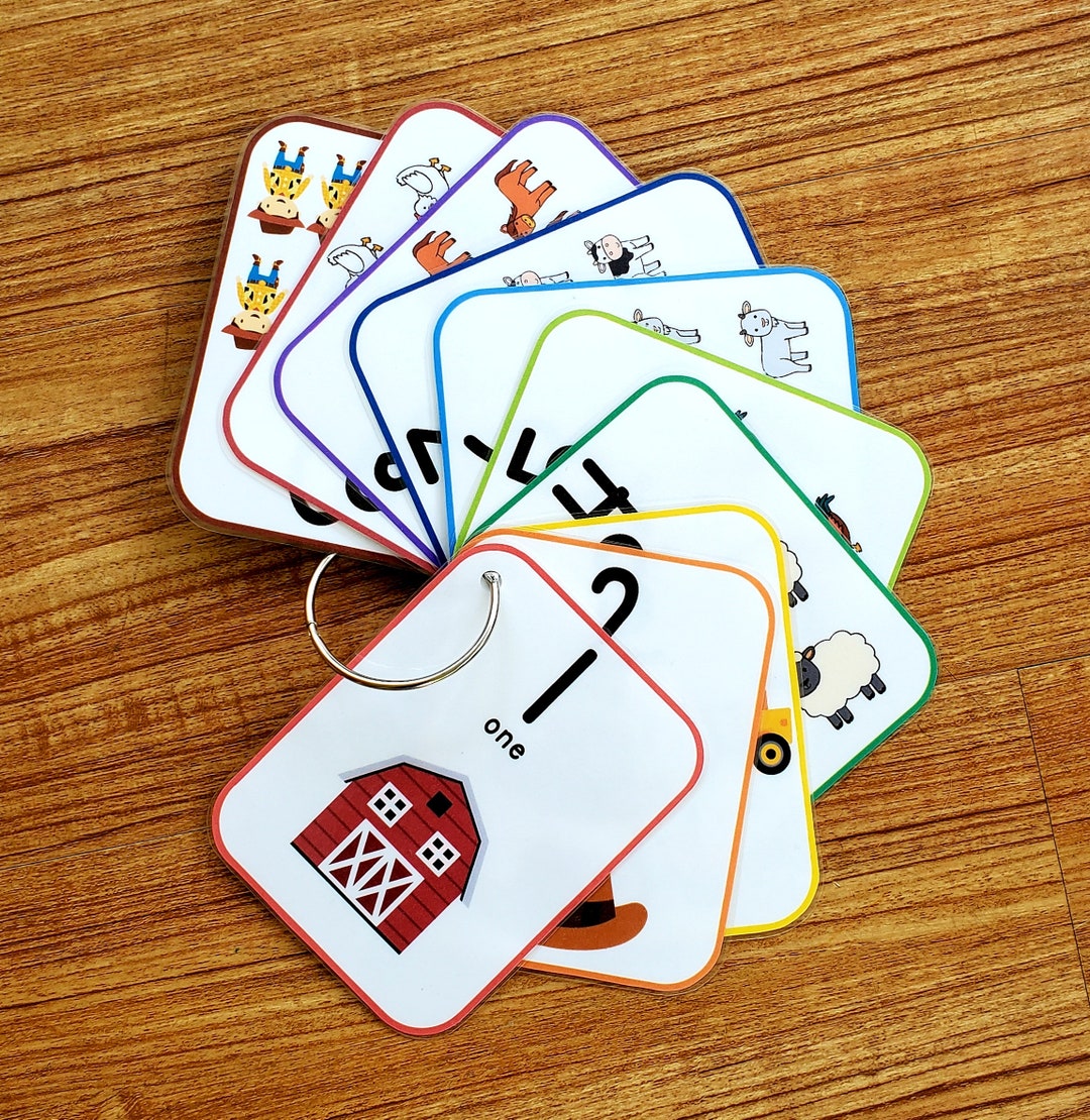 Farm Themed Counting Cards 1-10 - Etsy