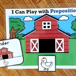 Preposition Play and Learn Bundle - Etsy