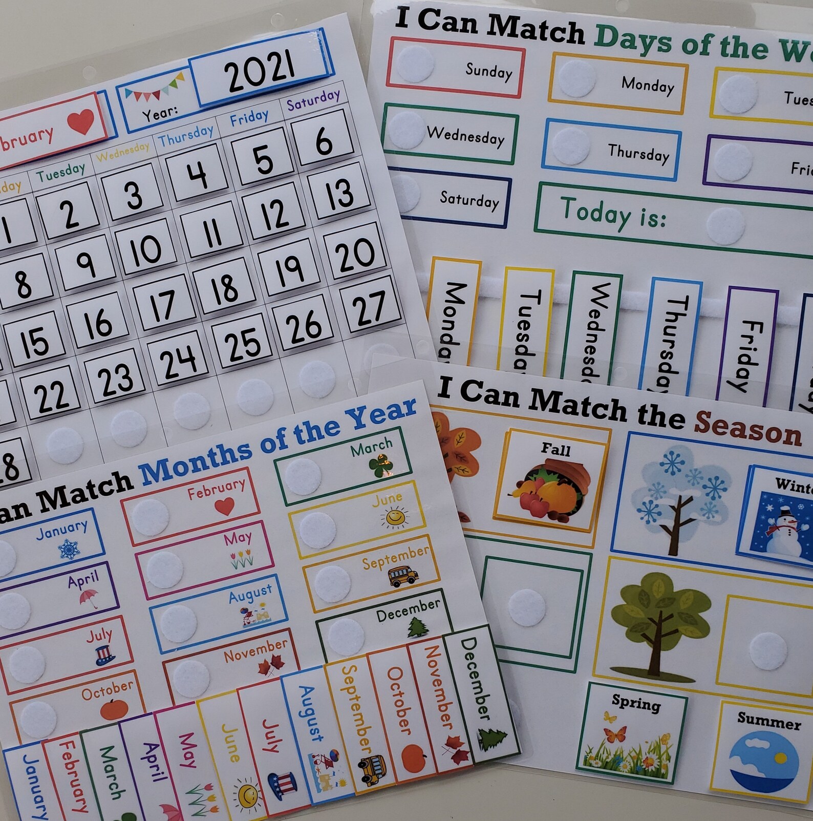 Calendar Time Learning Bundle - Etsy