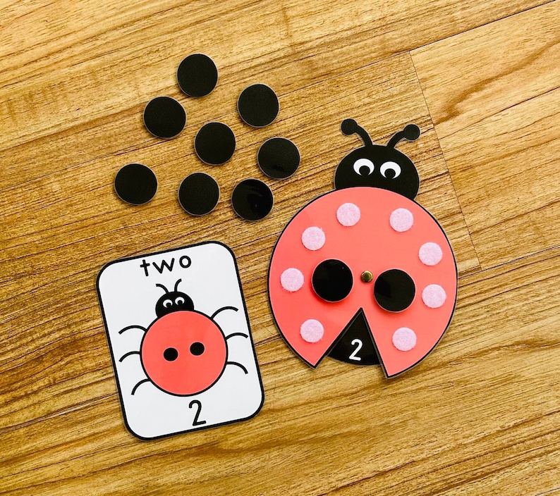 Ladybug Counting Set Preschool, Pre-k, Kindergarten - Etsy