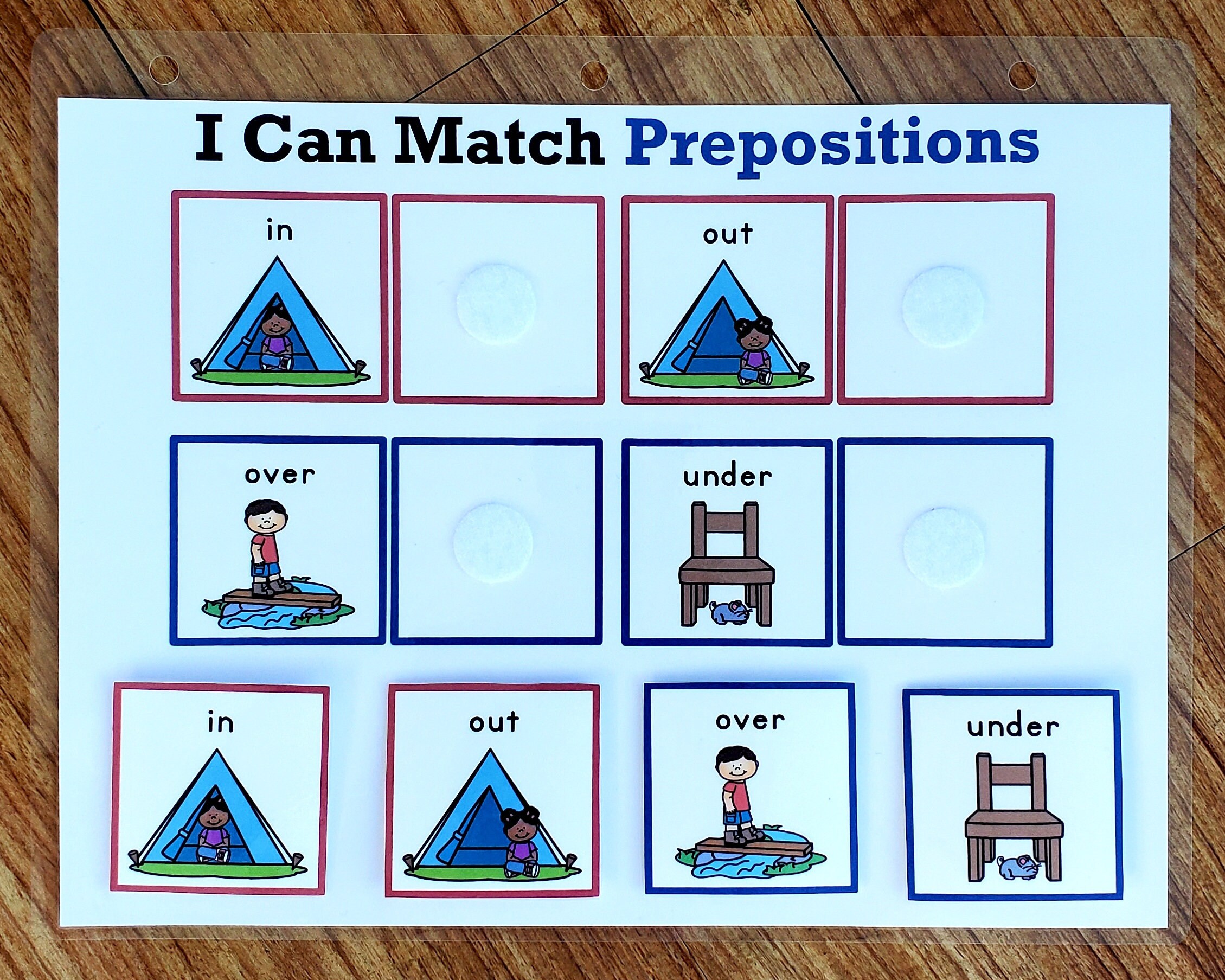 Preposition Play and Learn Bundle - Etsy