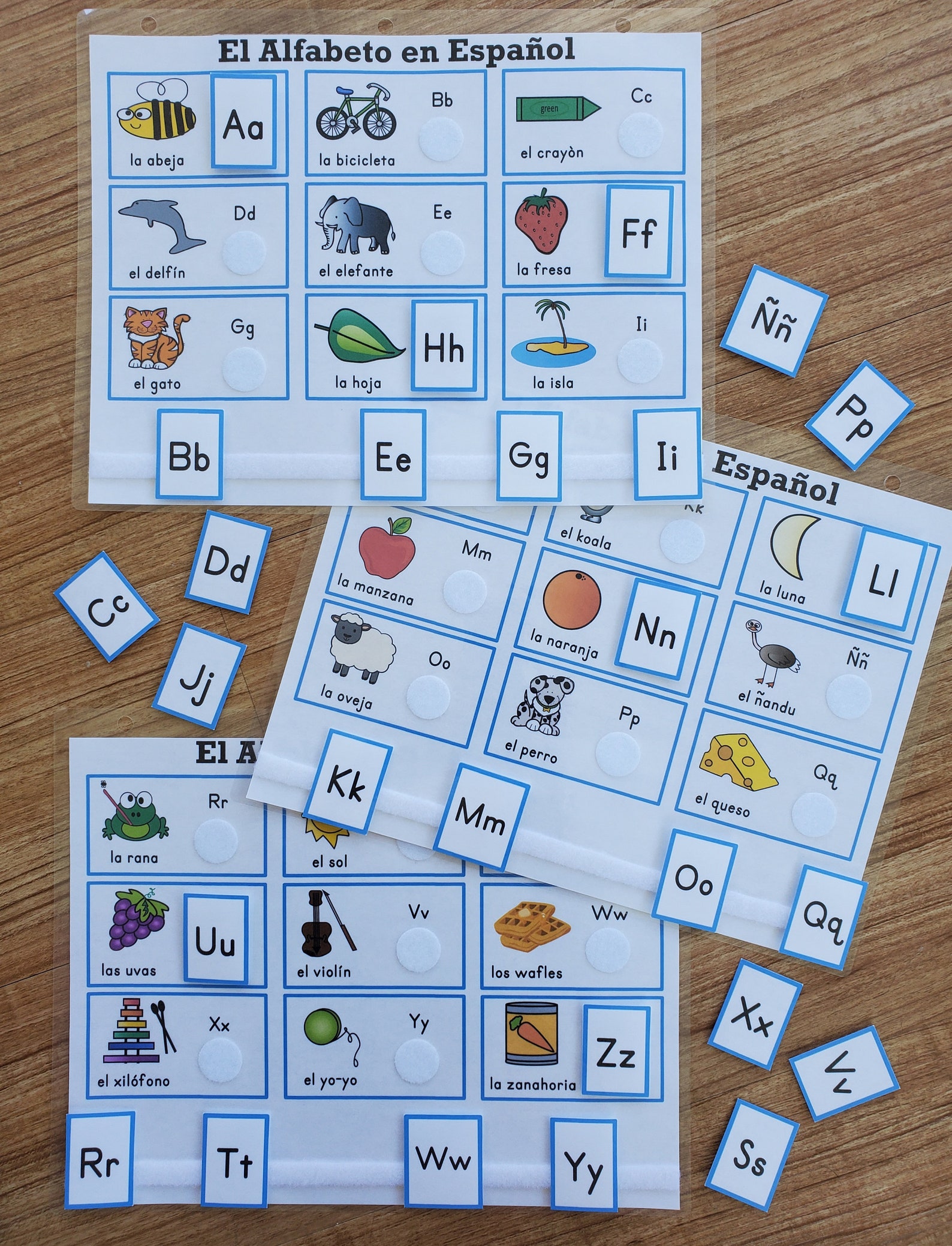 Spanish Alphabet Initial Sound Matching Bundle | Etsy