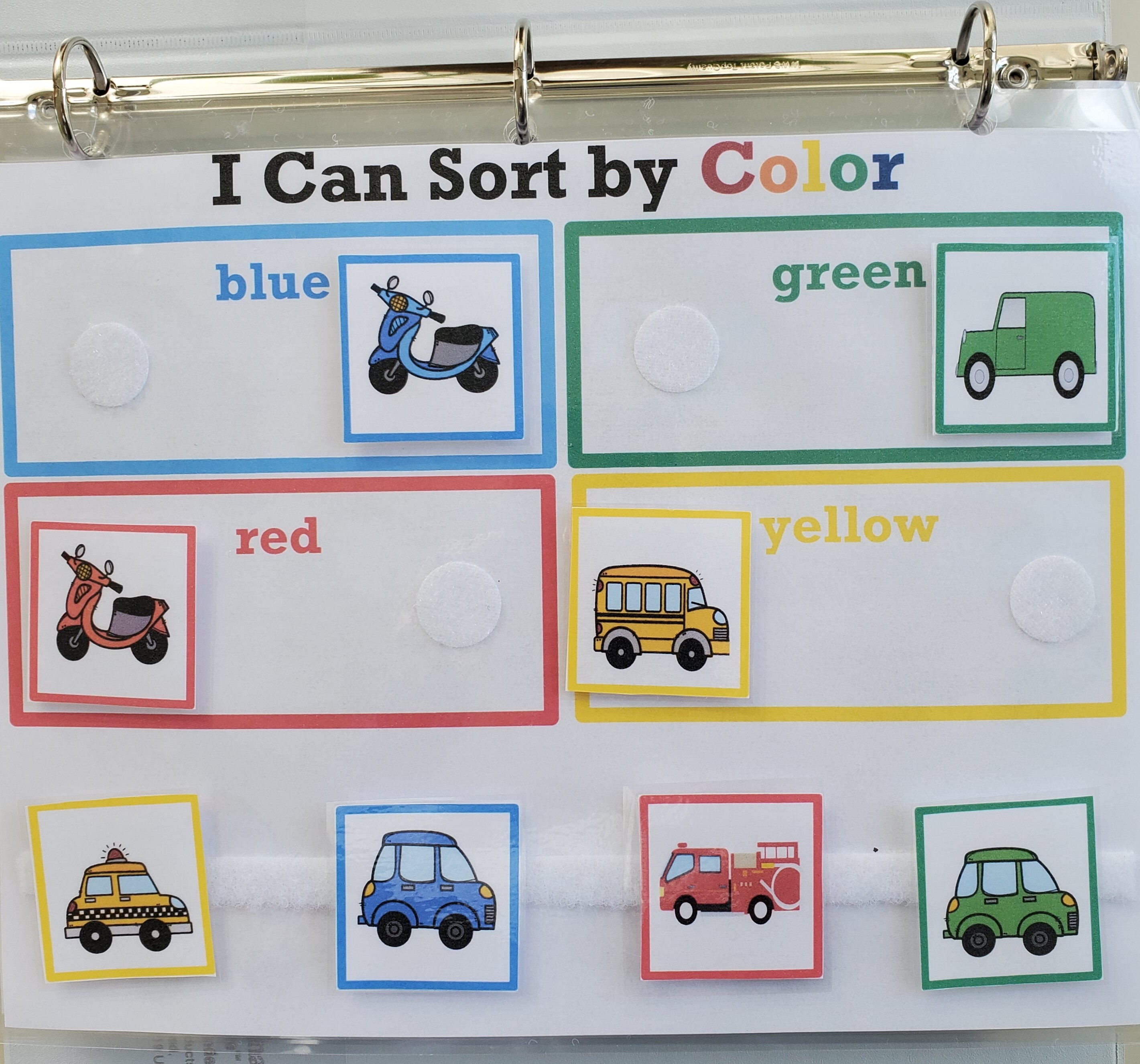 Preschool Learning Binder Transportation Theme - Etsy