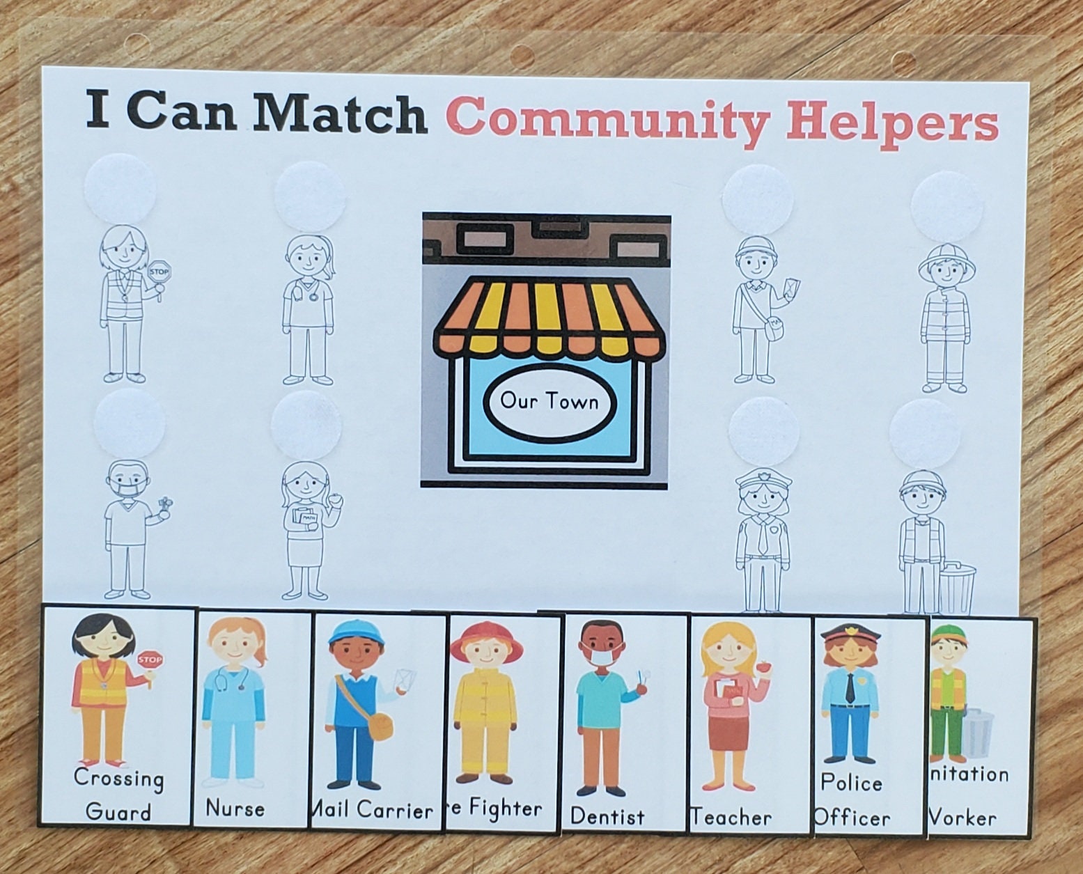 Community Helpers Matching Bundle 2 Pages - Etsy