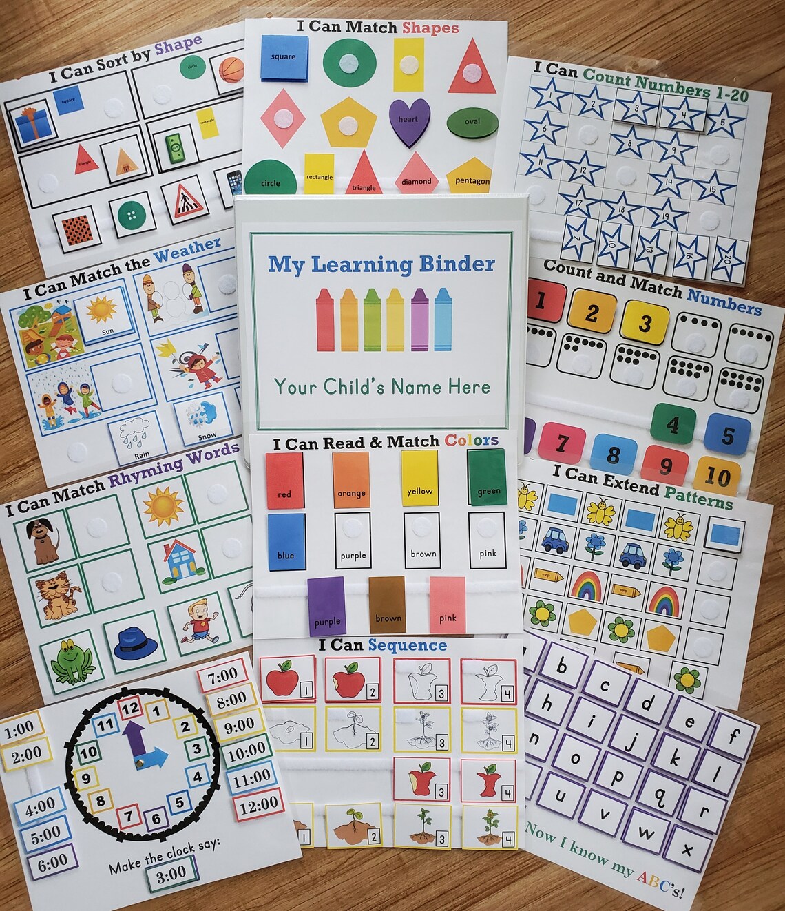 Pre-k Kindergarten Readiness Learning Binder Homeschool - Etsy