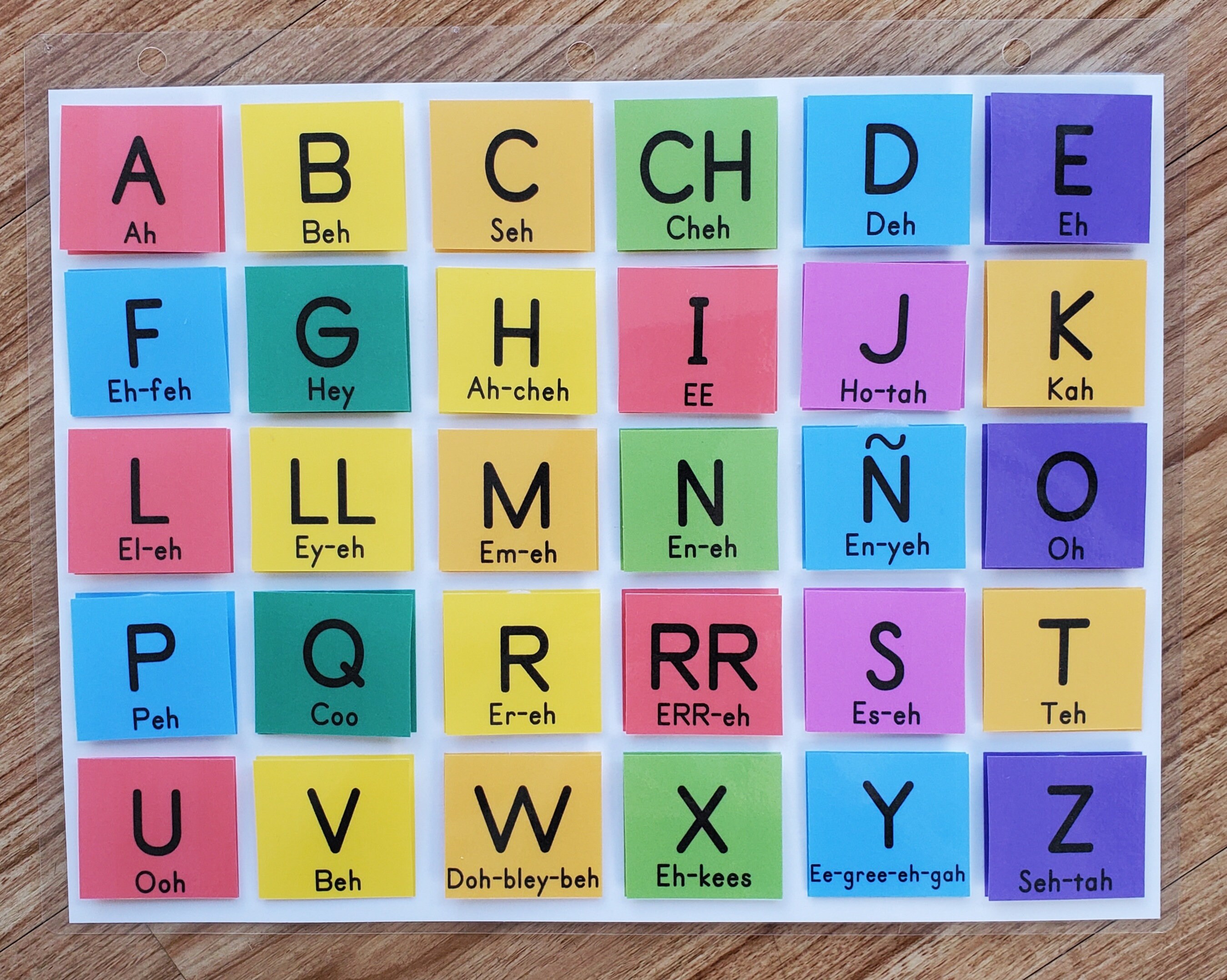 Spanish Alphabet Matching Page - Etsy