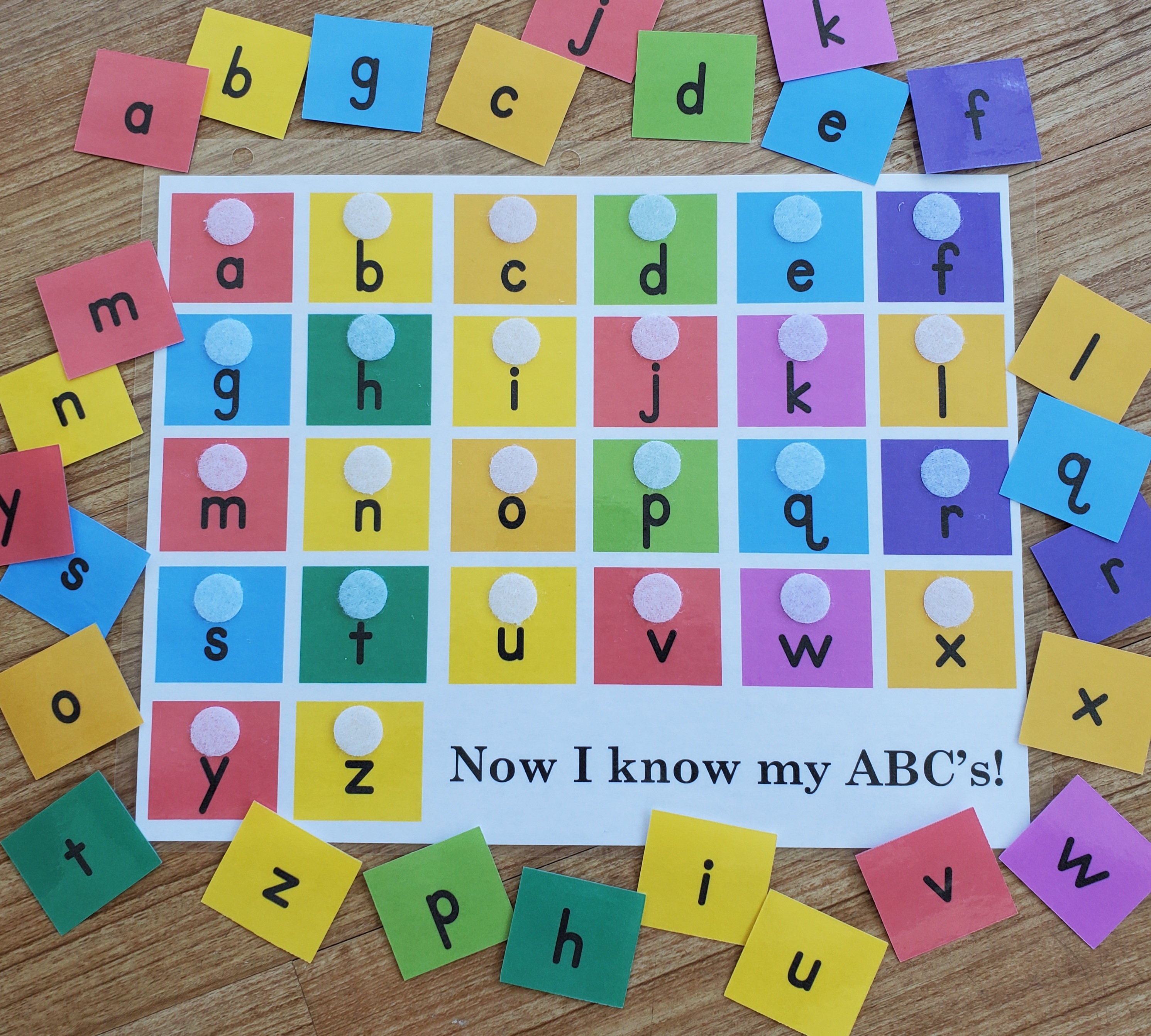 Lowercase Alphabet Matching Page - Etsy